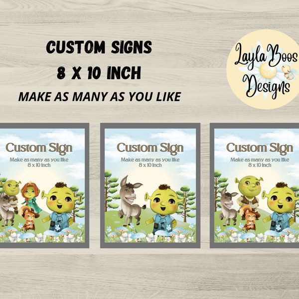 Shrek Party Supplies - Etsy