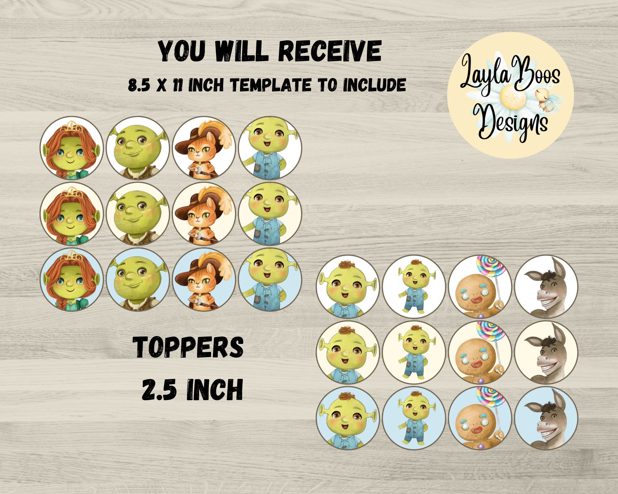 Boys Shrek Birthday Party Decor Shrek Gift Tags Shrek - Etsy