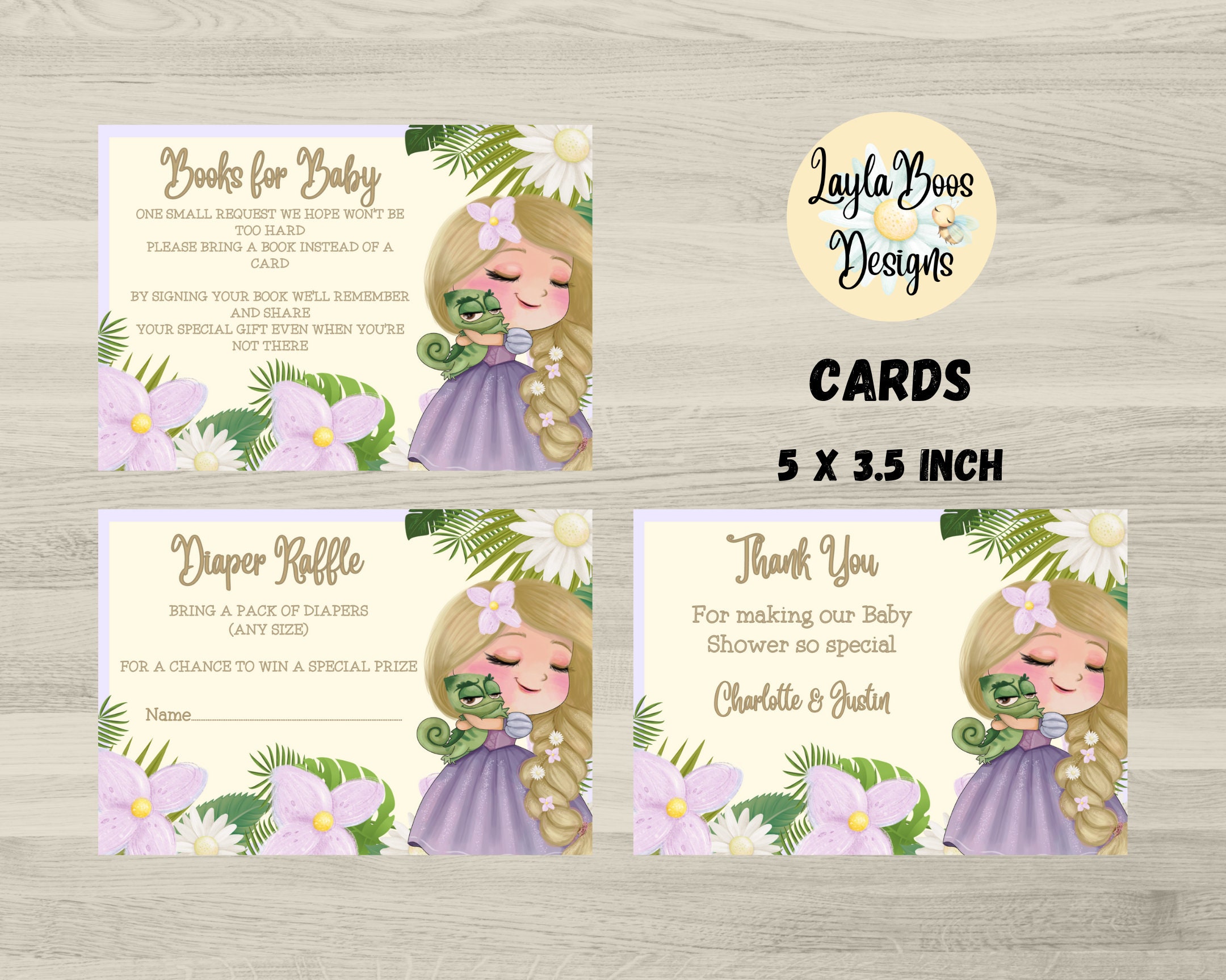 Rapunzel Baby Shower Invitation Bundle (digital Download) - Etsy