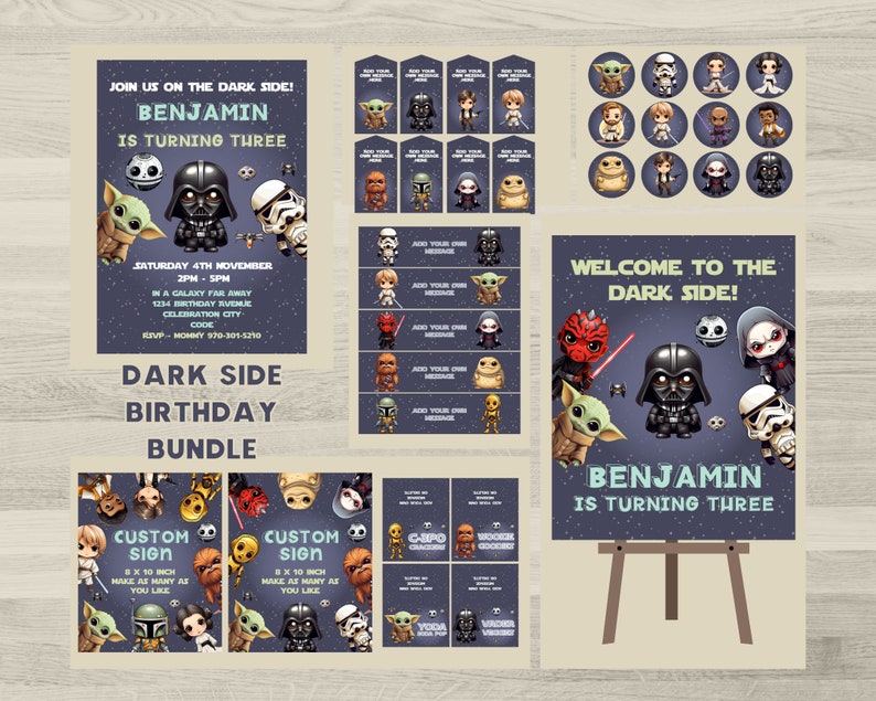Star Wars Party Signs: Custom Decorations (digital Templates) - Etsy