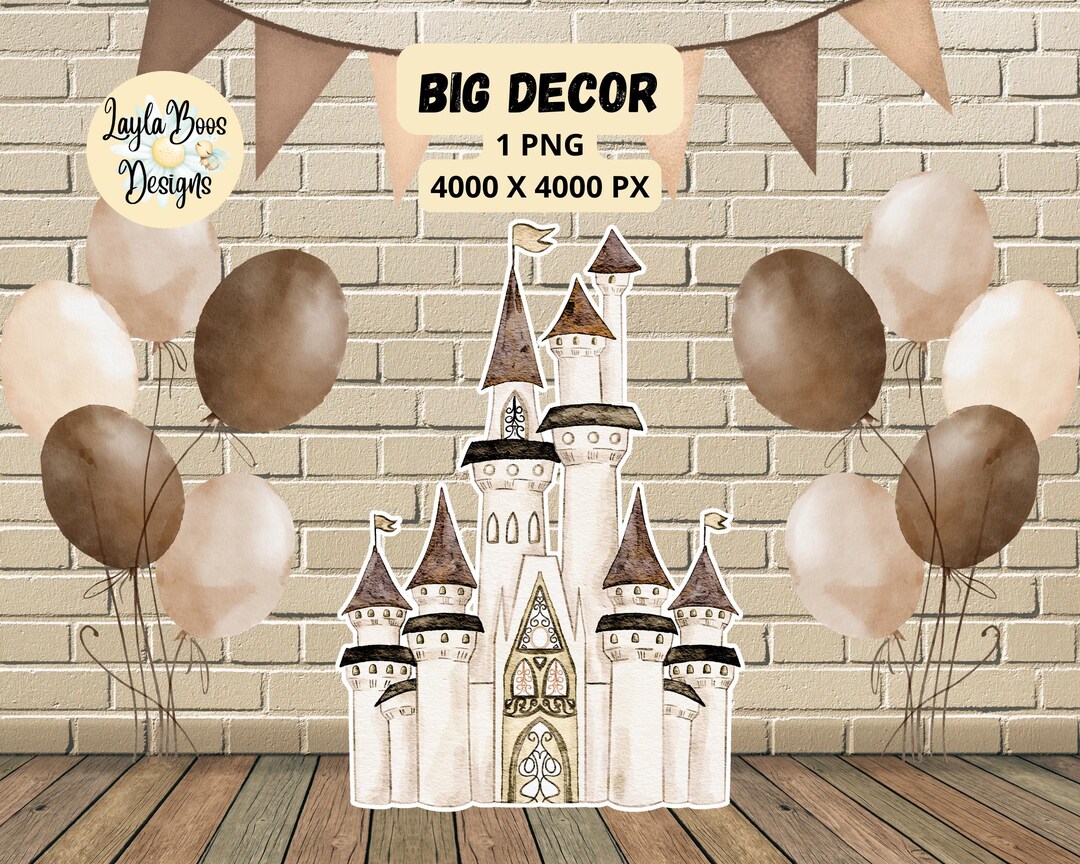 Castle Big Decor, Castle Cutout, Castle Party Prop, Castle Party Decor ...