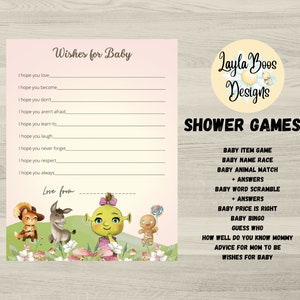 Girls Shrek Baby Shower Games, Baby Shrek Shower Games, Shrek Baby ...