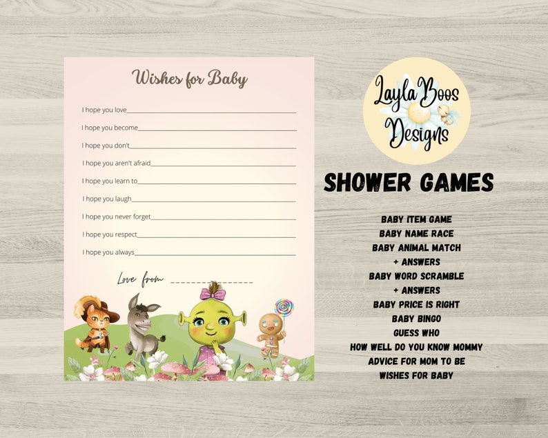 Girls Shrek Baby Shower Games, Baby Shrek Shower Games, Shrek Baby ...