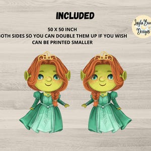 Fairytale Big Decor Cutout, Fiona Cutout, Instant Digital Files, Shrek ...