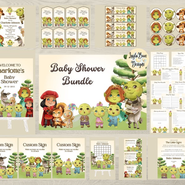 Shrek Party Supplies - Etsy