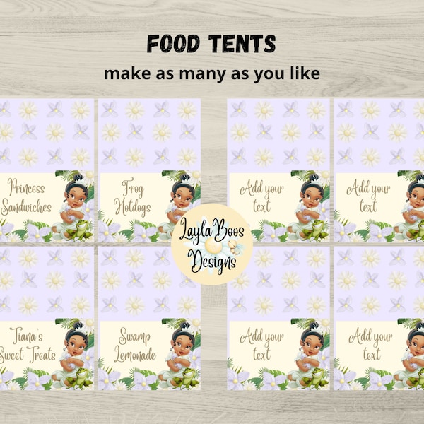 Princess Food Labels - Etsy