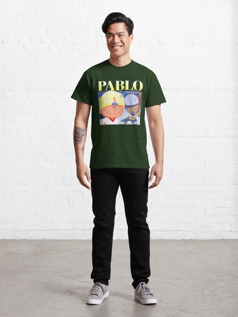 Pablo Sanchez Vintage Retro Bootleg Design Backyard Baseball Shirt ...