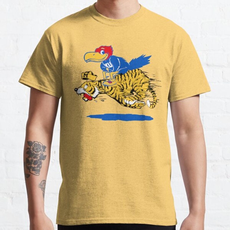 Vintage K-U Jayhawk vs MU Tiger T-Shirt, Jayhawk vs Tiger Sweatshirt ...