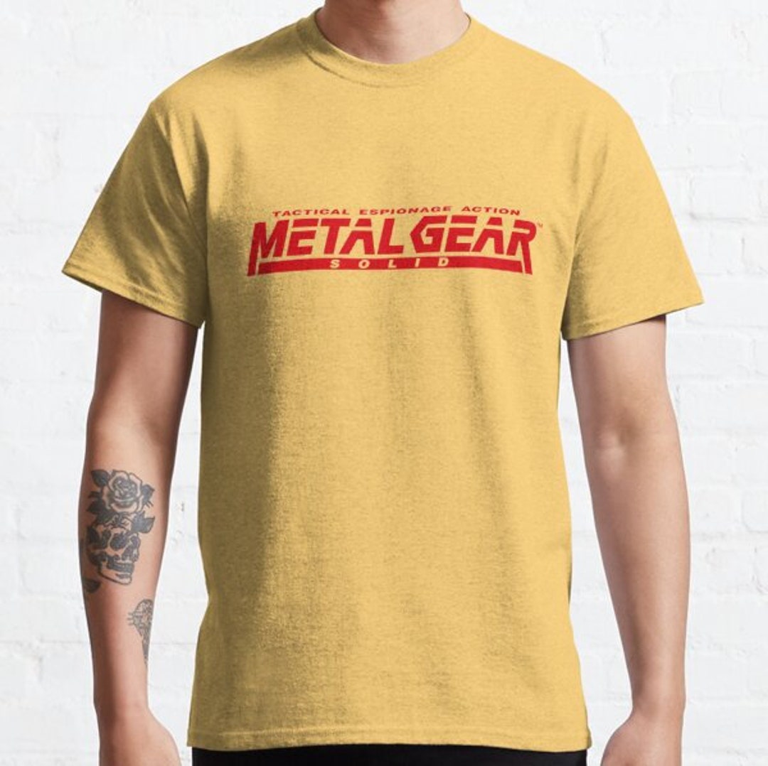 Metal Gear Solid Logo Shirt, MGS Title Logo Premium Unisex T-shirt ...