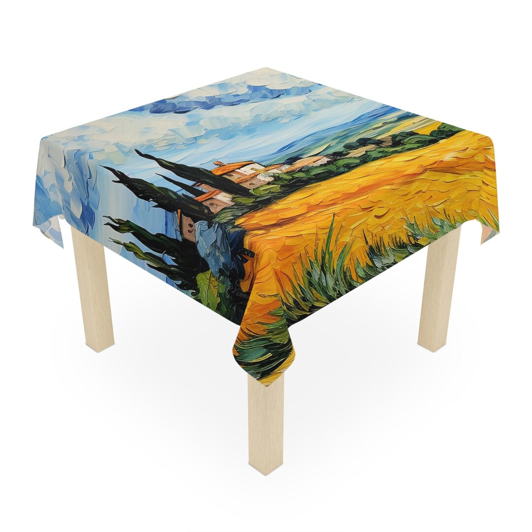 Vincent Van Gogh Table Covering Inspired, Post-impressionism Tablecloth ...