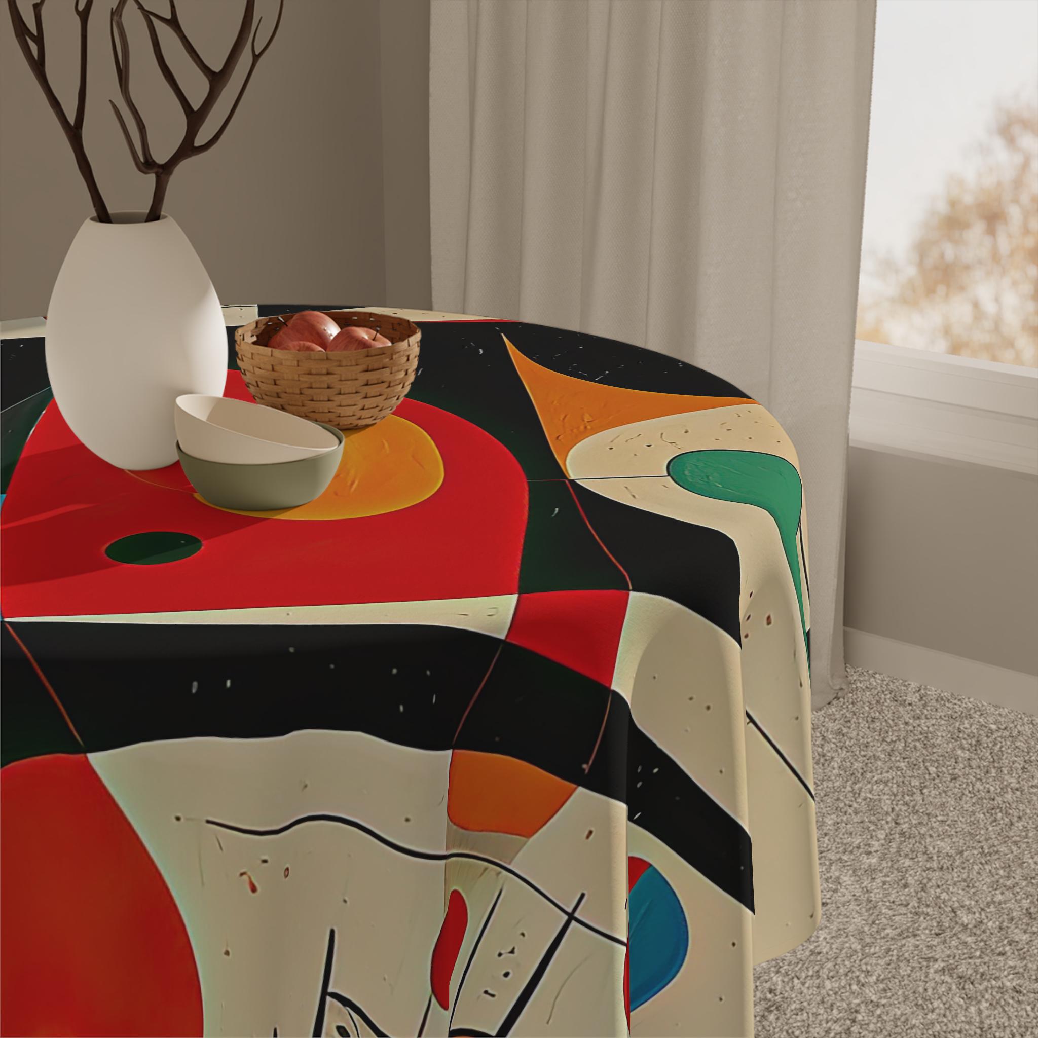Joan Miró-inspired Tablecloth, Surrealism Table Covering, Dadaism ...