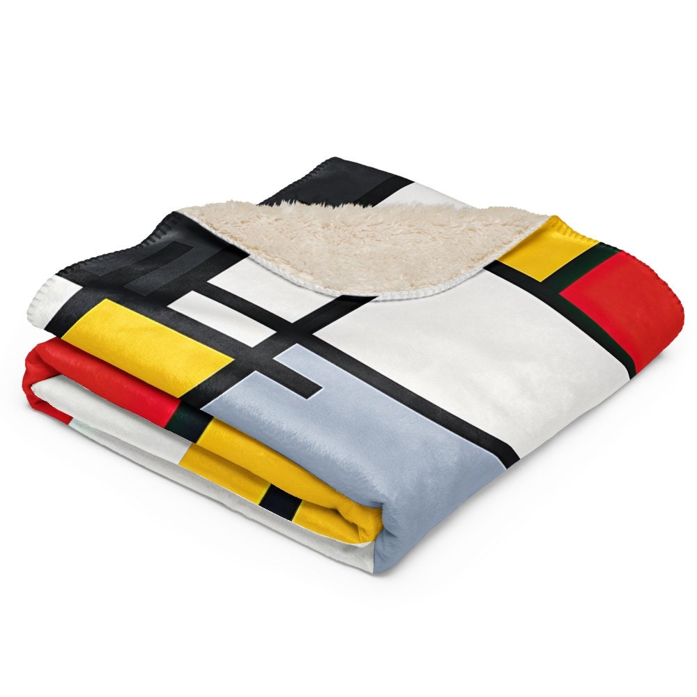 Piet Mondrian Inspired Blanket 6/8 for Cozy Netflix Nights on Couch ...