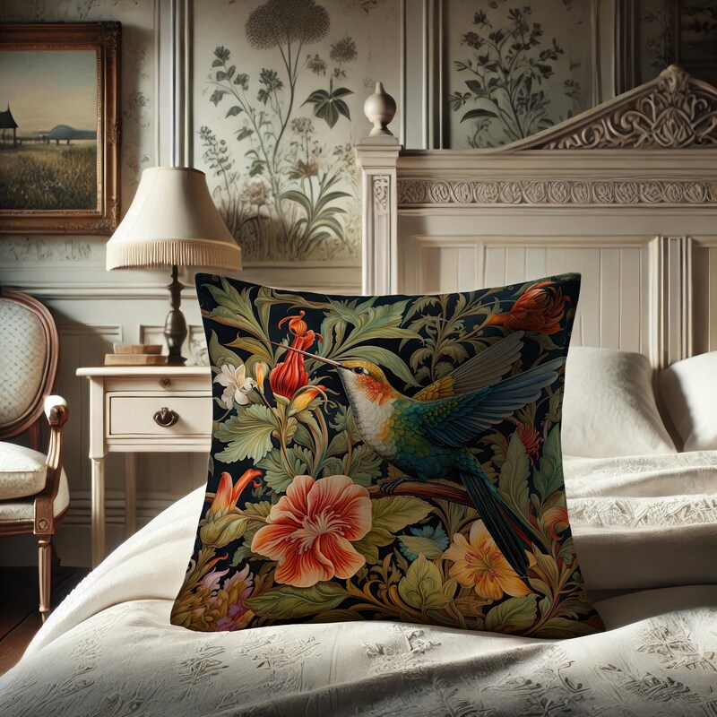 Hummingbird Pillow - Etsy