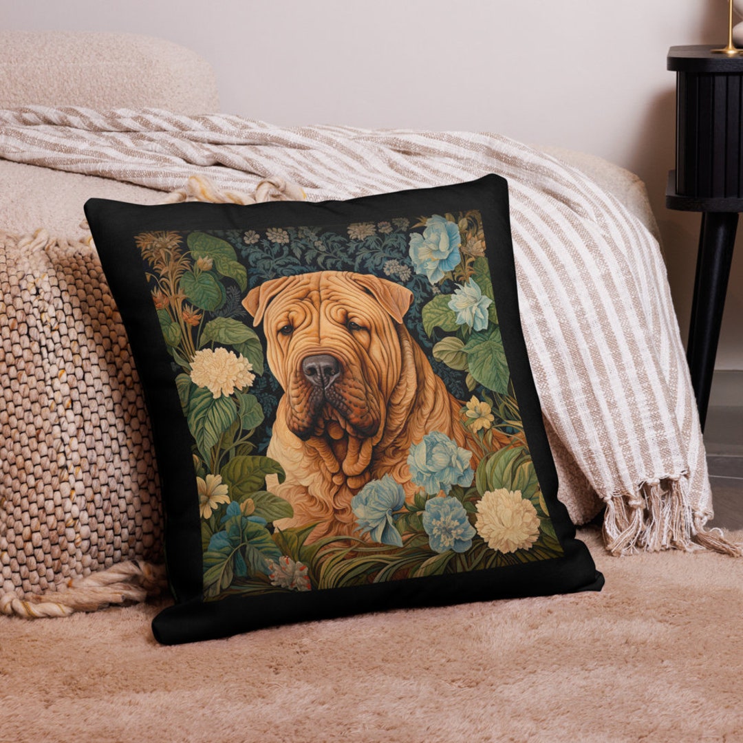 Shar Pei Pillow Independence & Loyalty, William Morris, Fairy Chinese ...