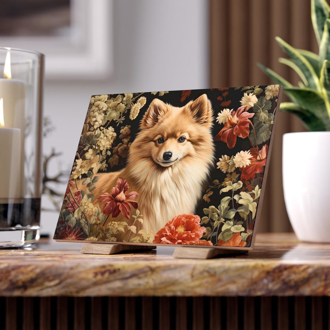 Spitz Ceramic Tile - William Morris Inspired Deutscher Spitz Ceramic ...