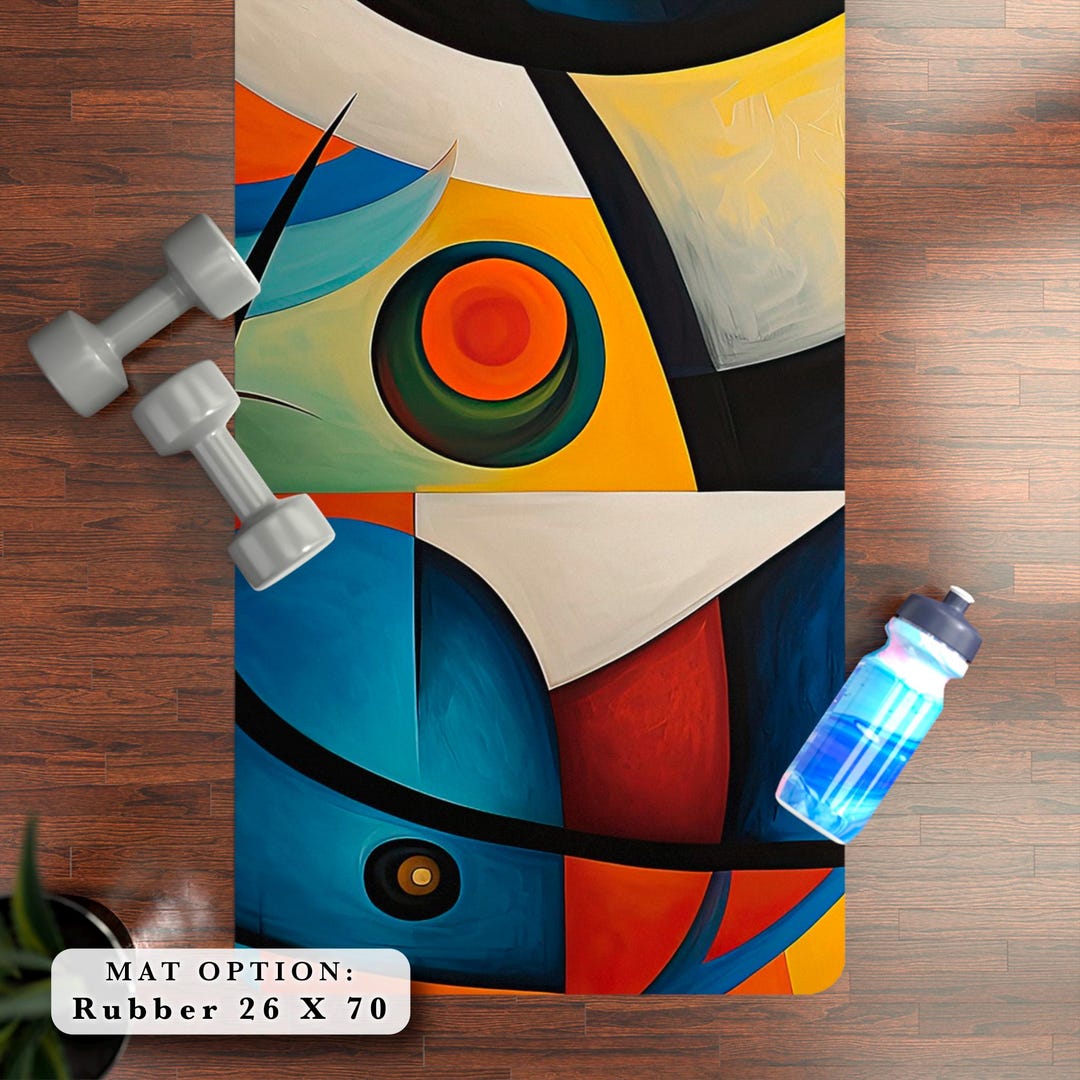 Vasilij Kandinskij Inspired Fitness Yoga Mat, Abstract Art ...