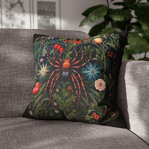 Spider Pillow, William Morris Inspired Tarantula, Quirky Neo Gothic ...