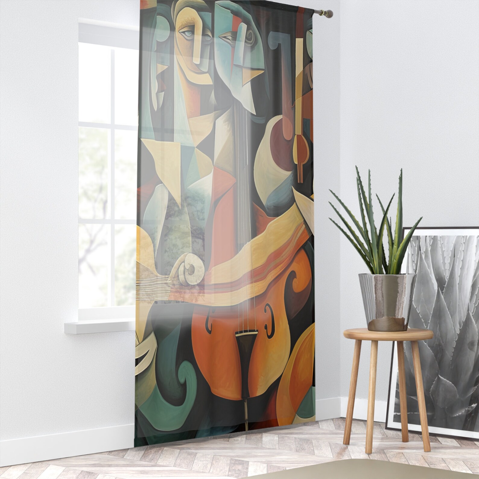 Whimsical Cubism Curtain Inspired by Pablo Picasso, Charming Post ...
