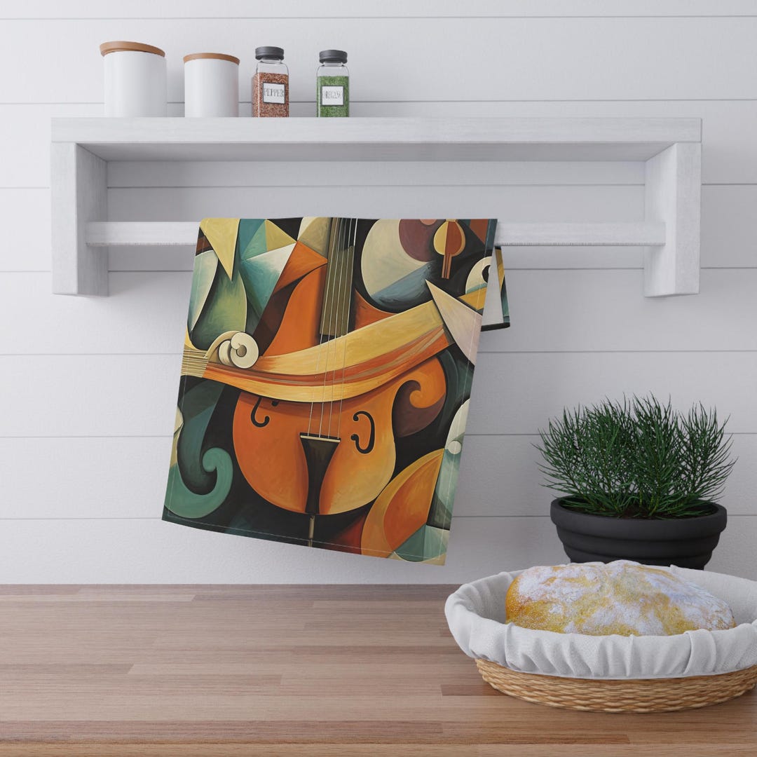 Pablo Picasso Kitchen Tea Towel, Inspired Surrealism, Cubism, Modern ...