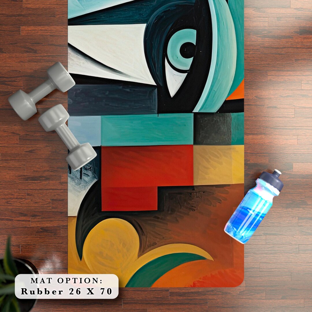 Pablo Picasso Inspired Fitness Yoga Mat, Cubism Style, Surrealism ...