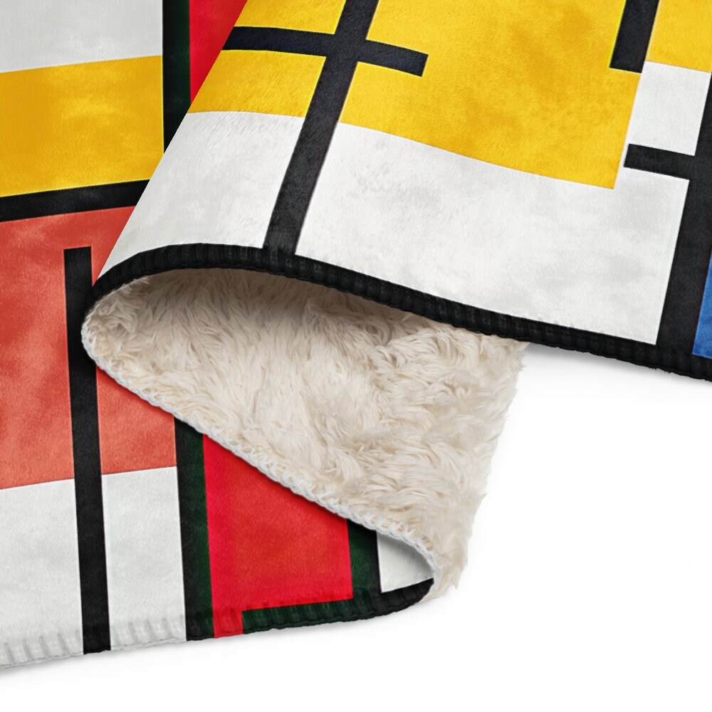 Piet Mondrian Inspired Blanket 6/8 for Cozy Netflix Nights on Couch ...