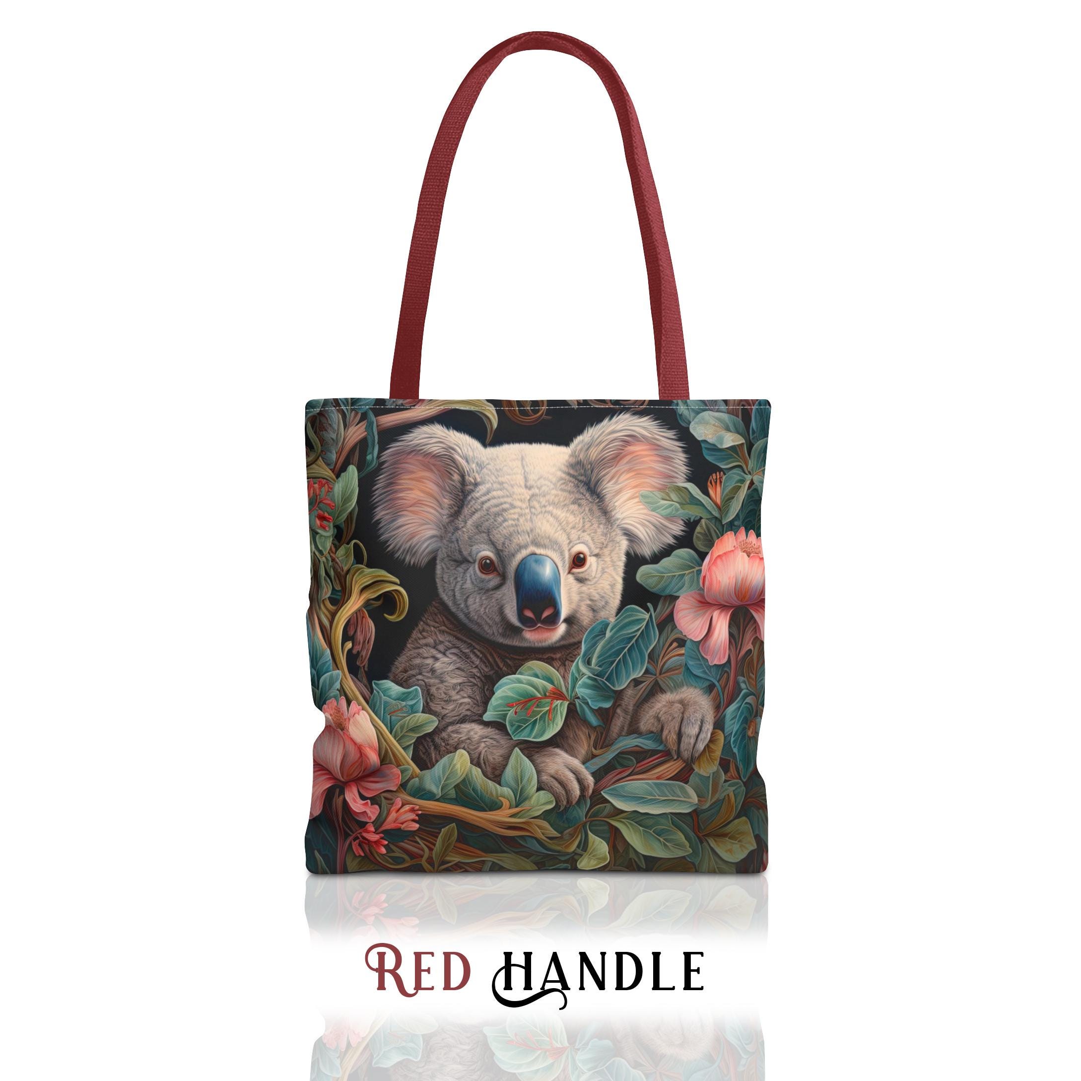 Koala Tote Bag - William Morris Inspired Shoulder Tote, Australian ...