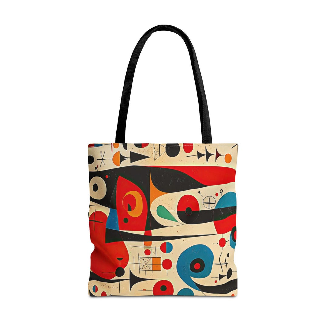 Tote Bag Inspired by Joan Miró, Abstract Art, City Tour Tote Purse ...