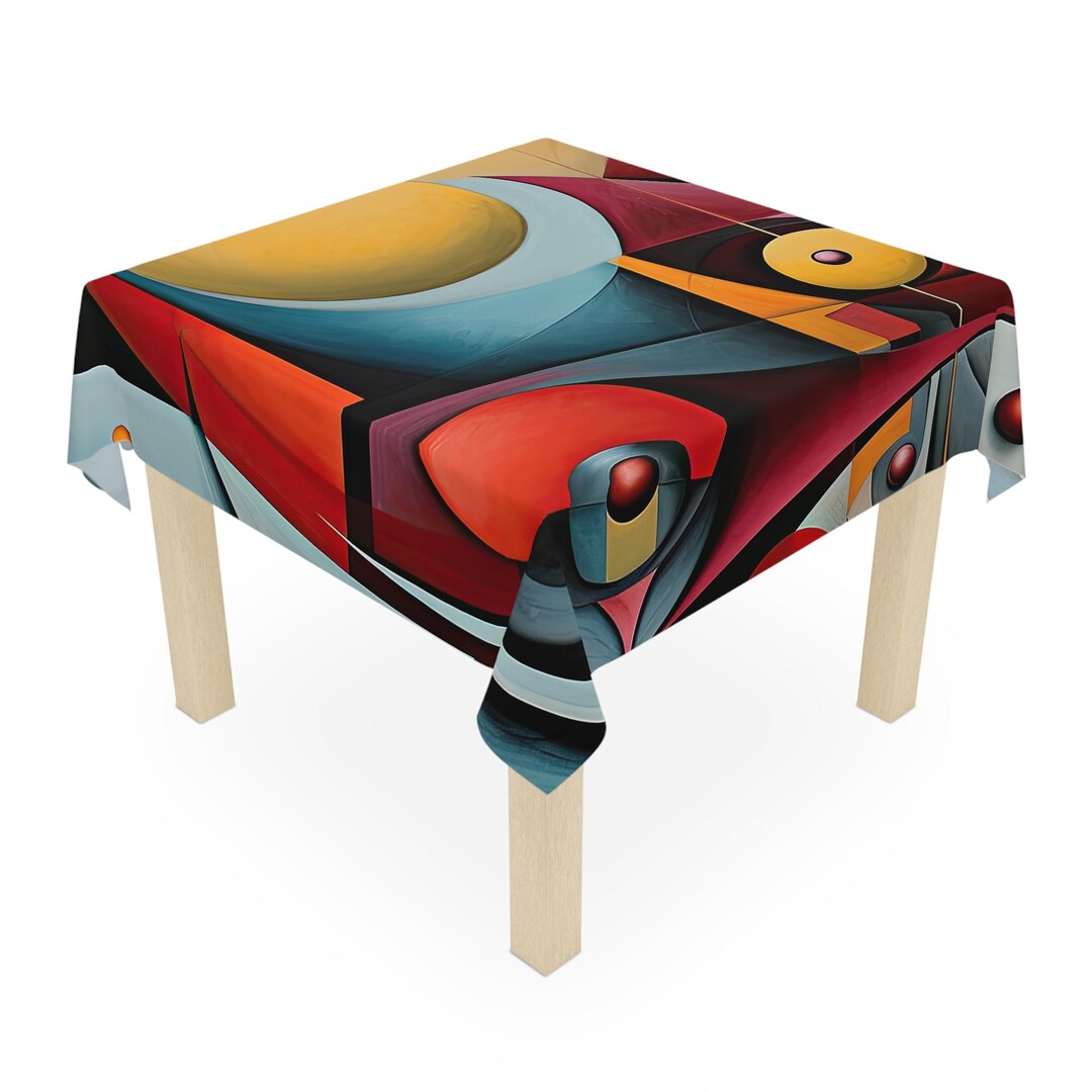 Abstract Art Table Covering Inspired by Kandinskij, Expressionism, the ...