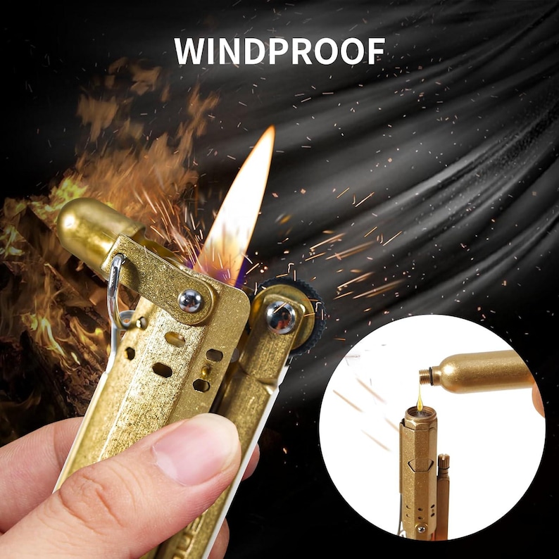 Trench Lighter WWI WWII Style Handmade Windproof Vintage Kerosene Pipe ...
