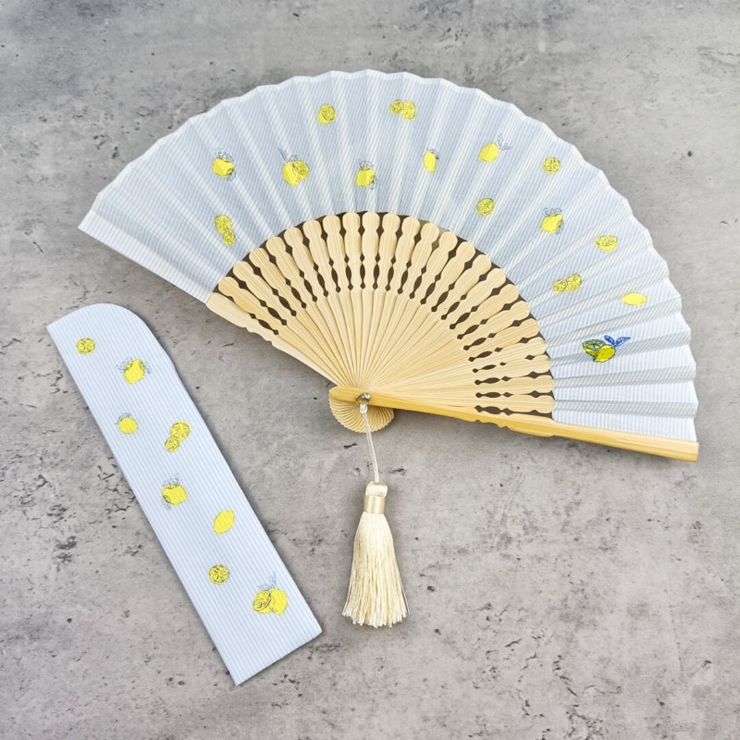 Japanese Cotton Embroidered Fan Japanese Wabi-sabi Folding - Etsy