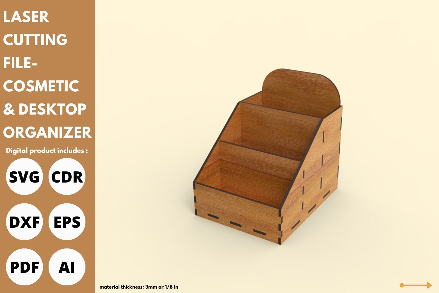 Laser Cut Desktop Organiser Svg Files Laser Cut Organizer Svg - Etsy ...