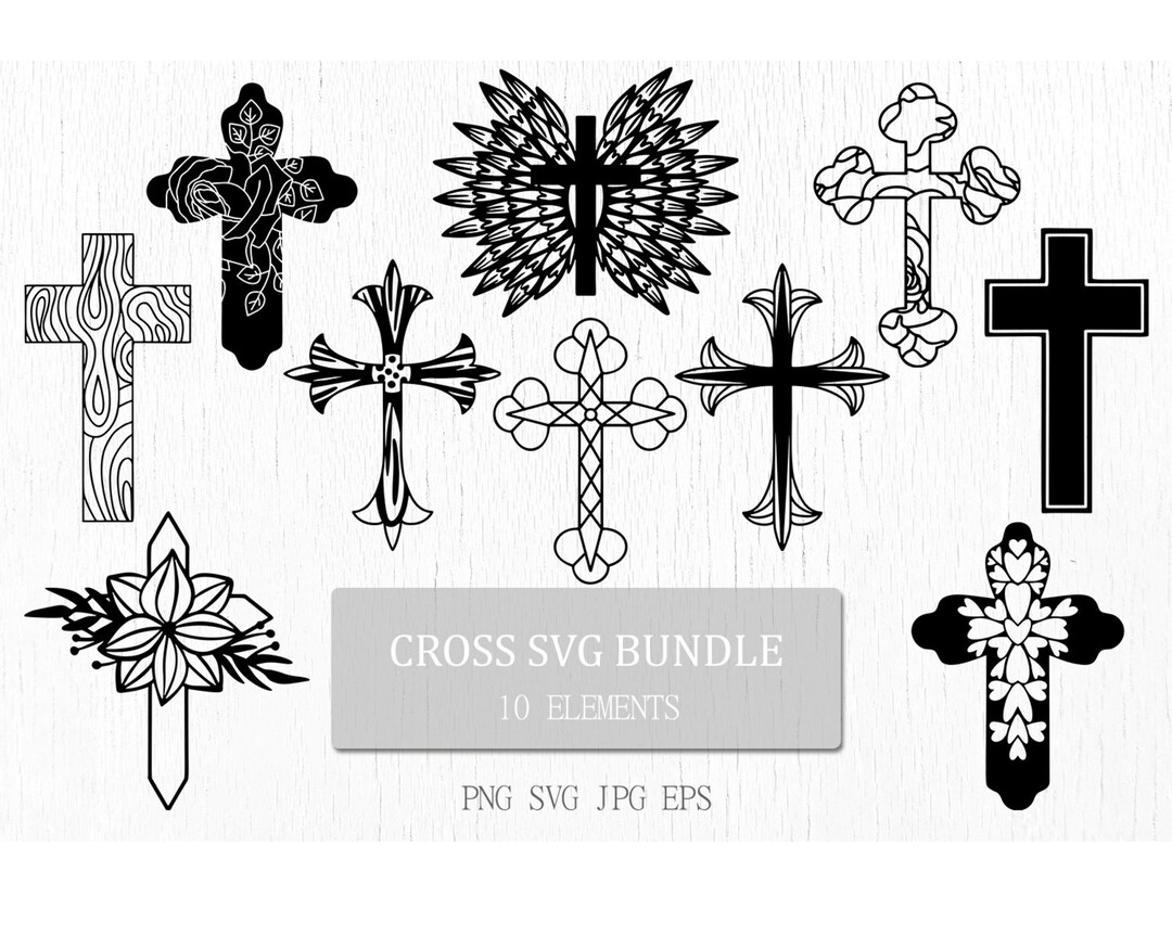 Cross Svg Bundle Сross Svg Cricut Svg Glowforge Svg Vector - Etsy Denmark