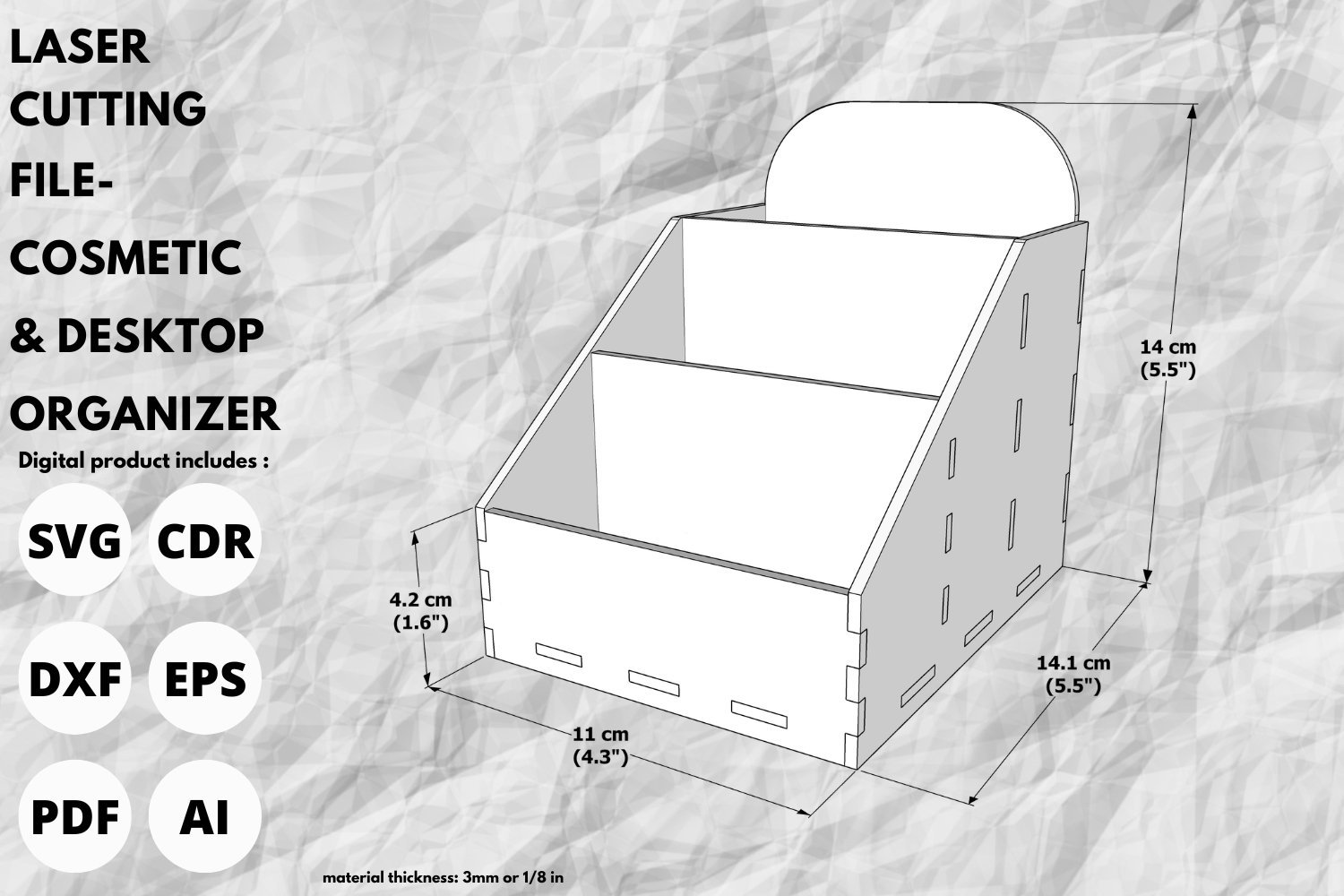 Laser Cut Desktop Organiser Svg Files Laser Cut Organizer Svg - Etsy ...