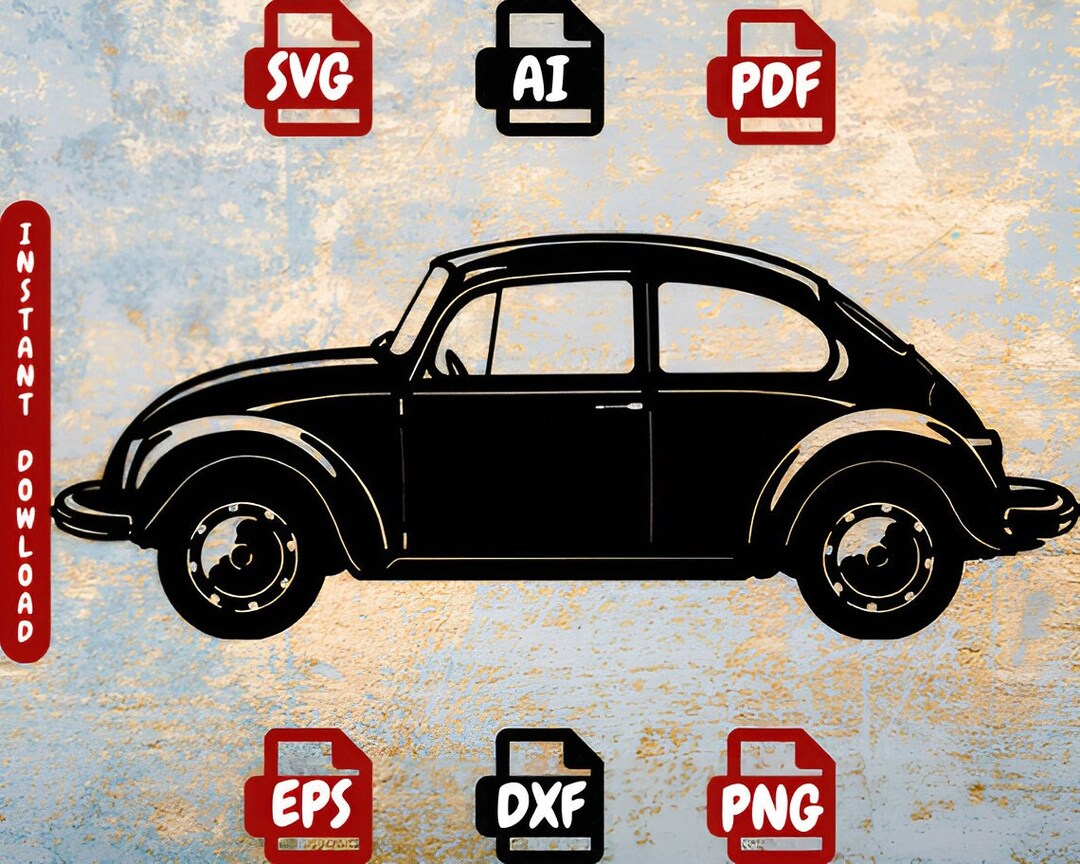 Beatle Cut Svg Dxf File Laser Cut Dxf AI Eps Pdf Svg Dxf - Etsy España