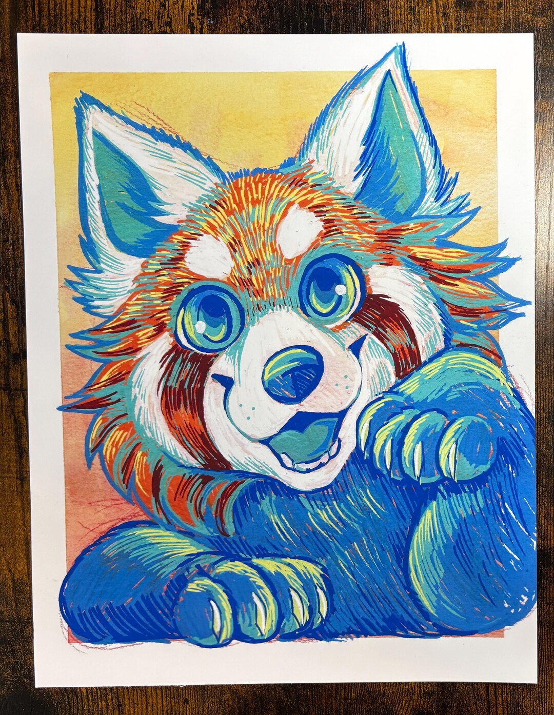 Red Panda 8.5”x11” Glossy Print - Etsy