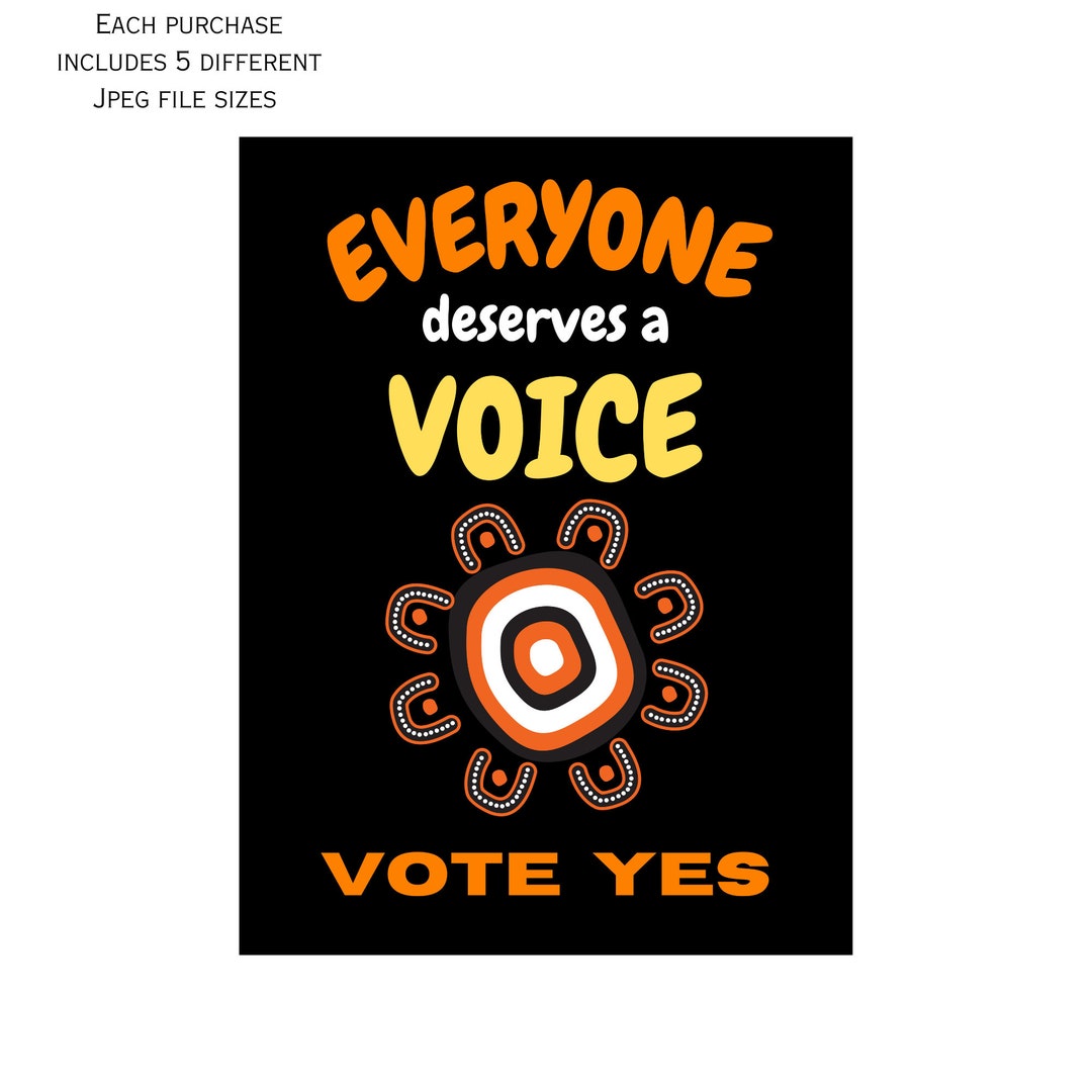 Vote Yes Poster First Nations Indigenous Voice to Parliament - Etsy