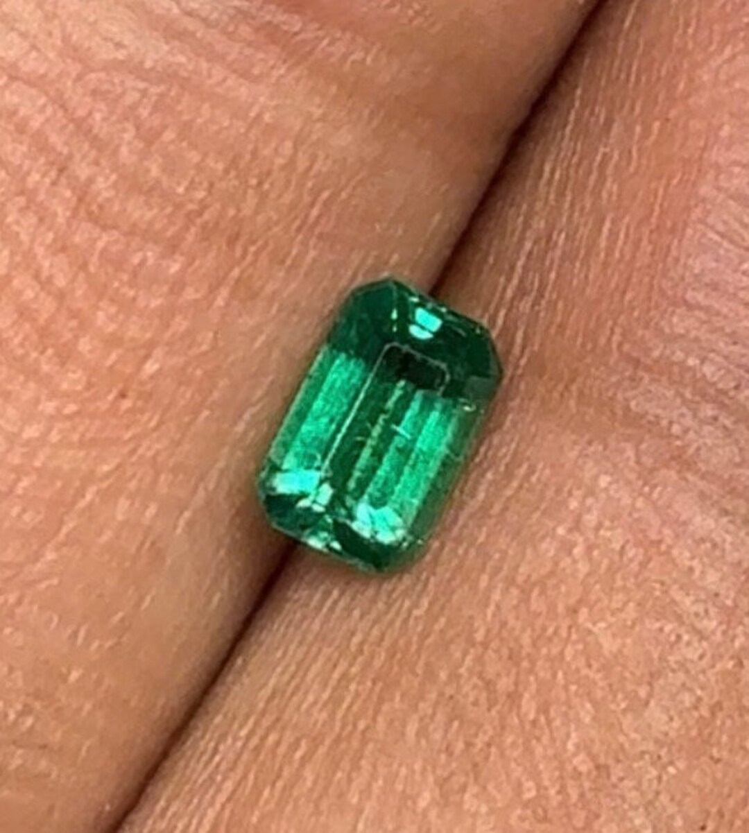 Natural Emerald Fine Quality . Emerald Cut. 0.6 Carats - Etsy