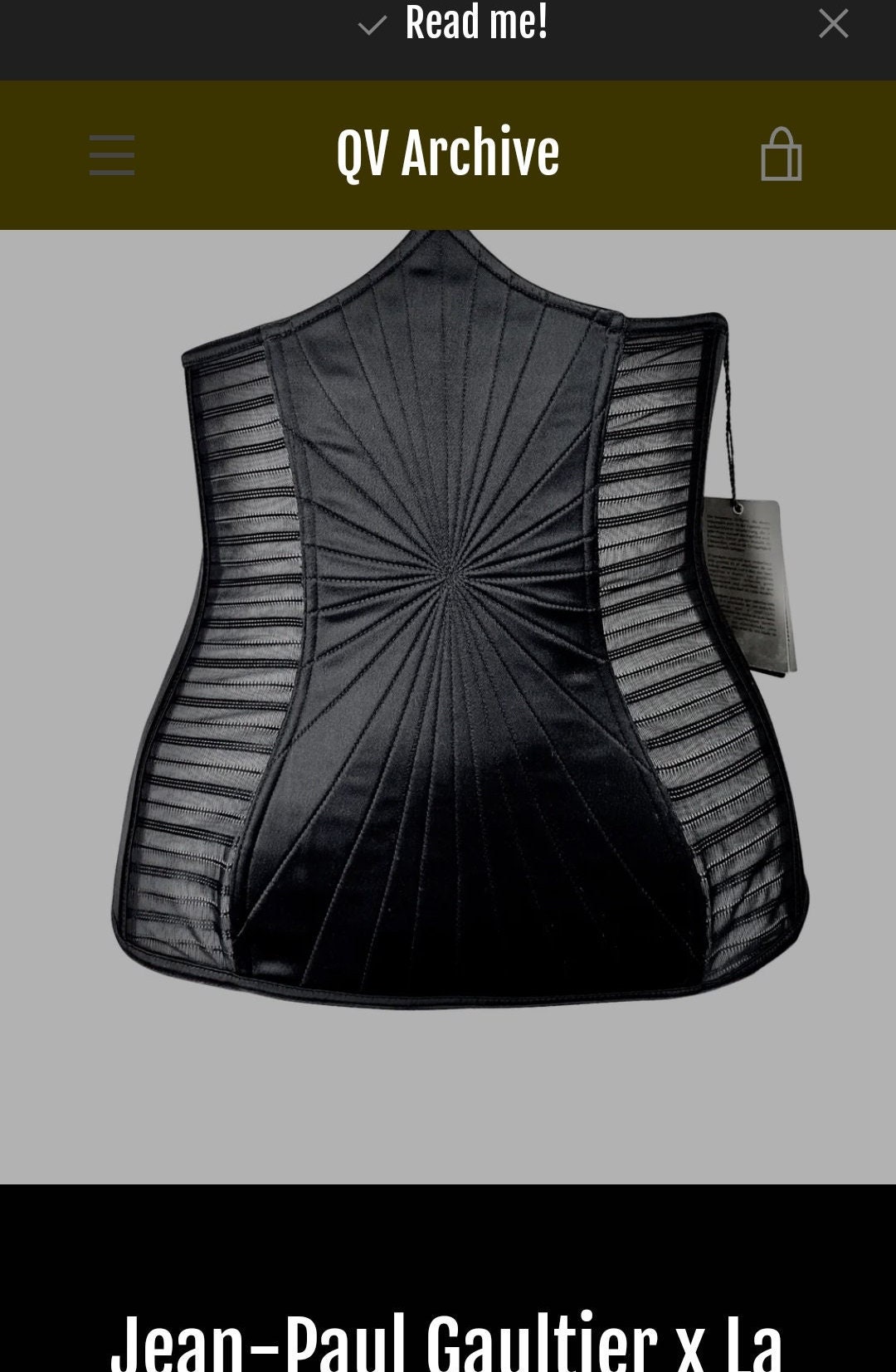 La Perla Corset Bustier for Jean Paul Gaultier Black Size M Archive - Etsy