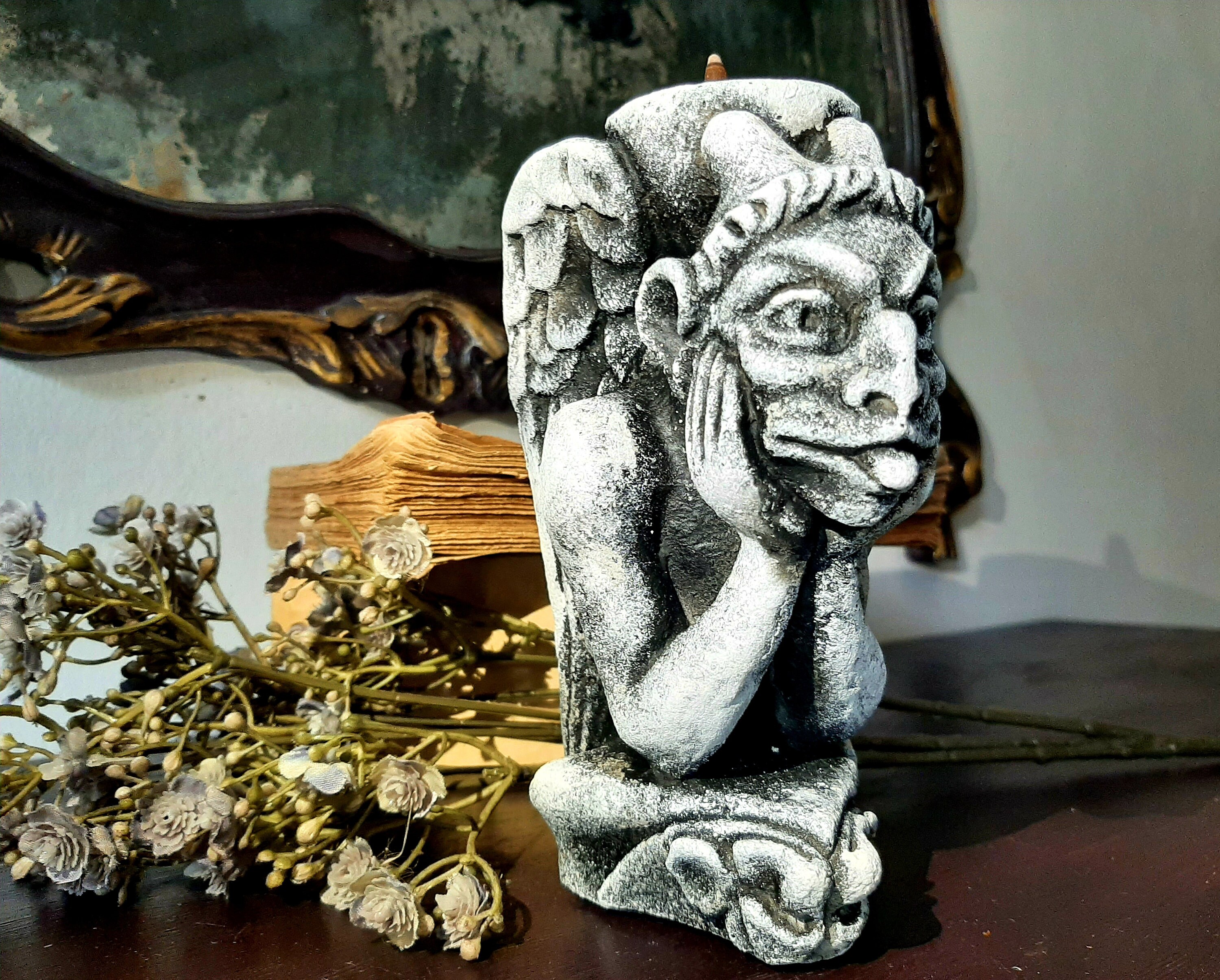 Gargoyle Candle Holder - Etsy