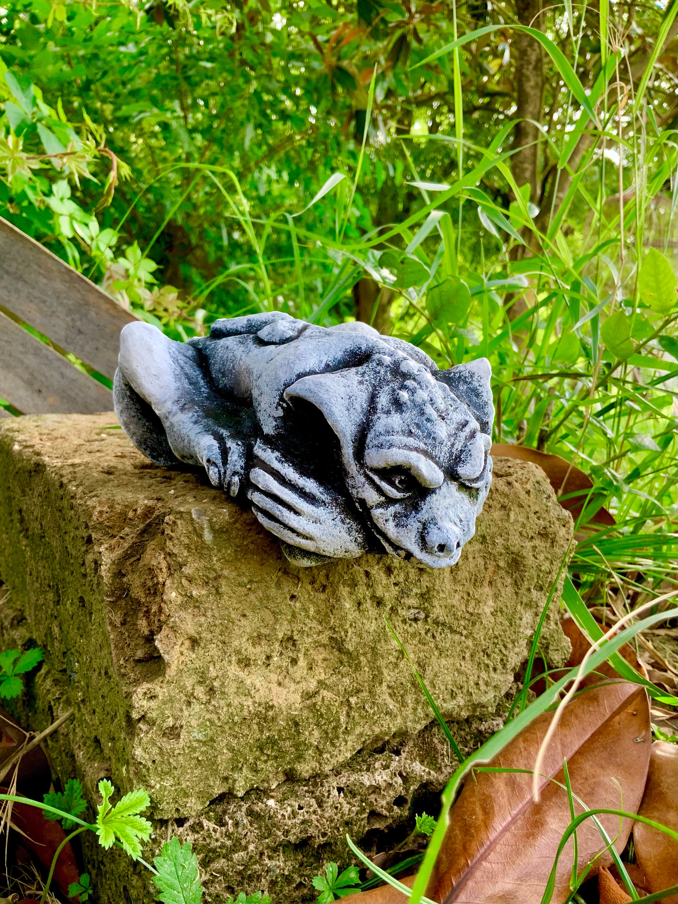 Gothic Stone Gargoyle / Shelf Peeping Gremlin / Guardian Gothic ...
