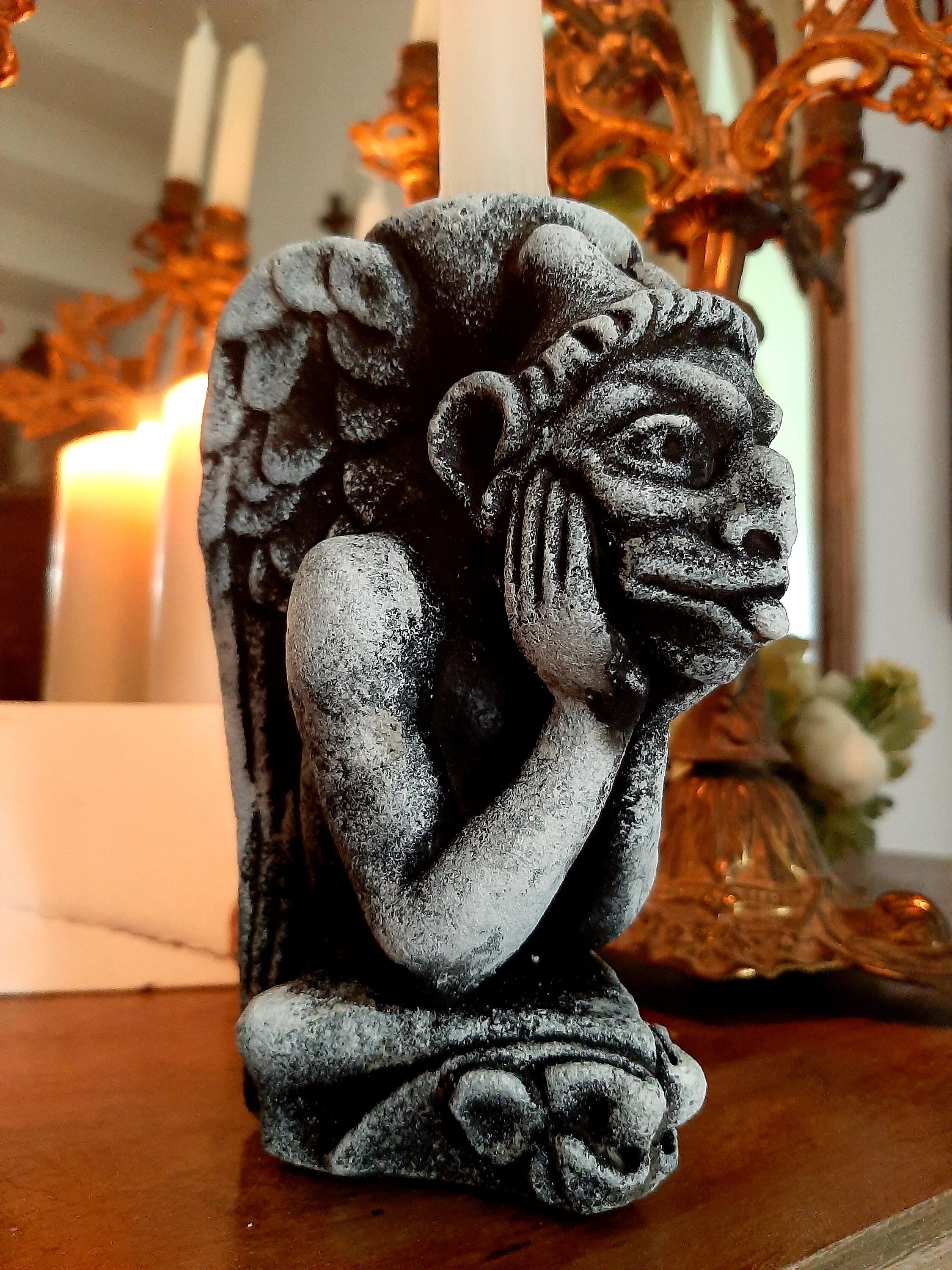 Gargoyle Candle Holder - Etsy