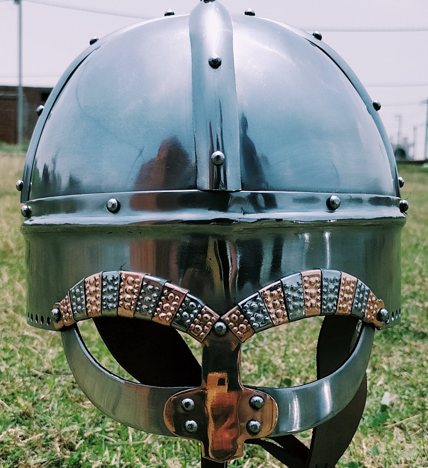 Tjele Helmet Battle Ready Replica With Aventail X C. Denmark ...