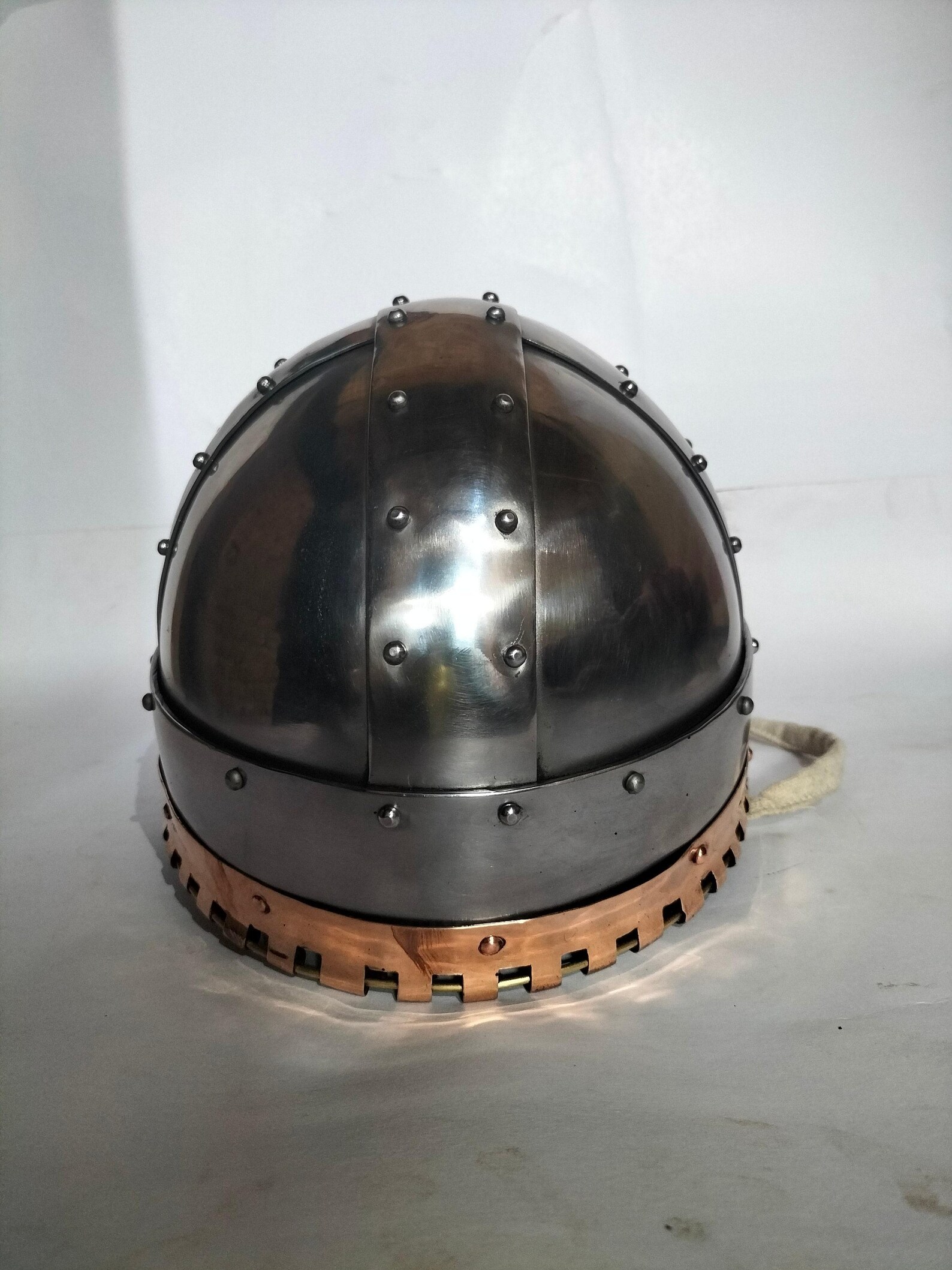 Tjele Helmet - Battle Ready Replica With Aventail - X C. Denmark. 2.5mm ...