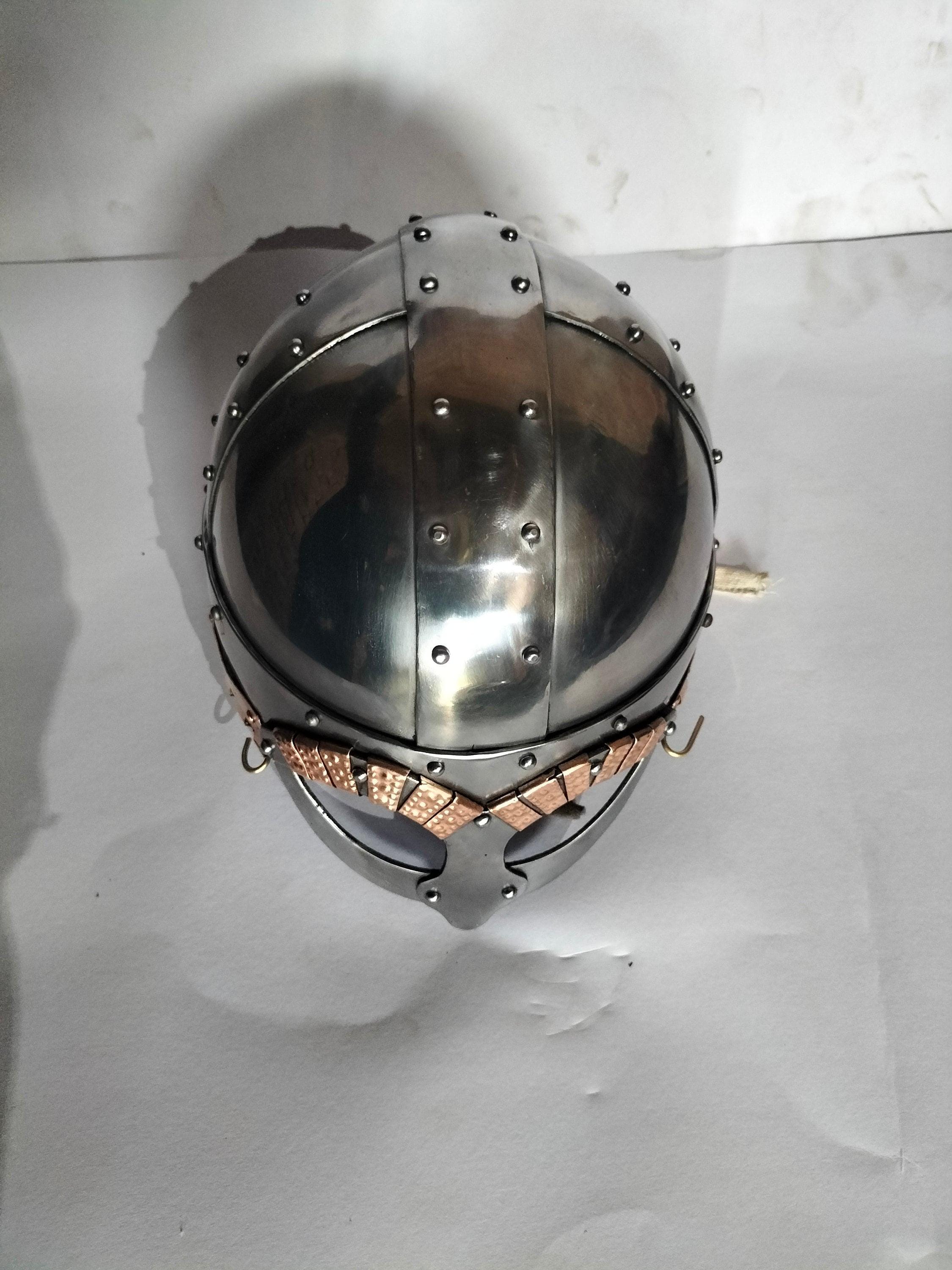 Tjele Helmet - Battle Ready Replica With Aventail - X C. Denmark. 2.5mm ...