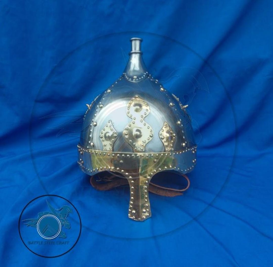 Handmade Slavic Chernigov Helmet | Medieval Rus Armor, LARP Reenactment ...