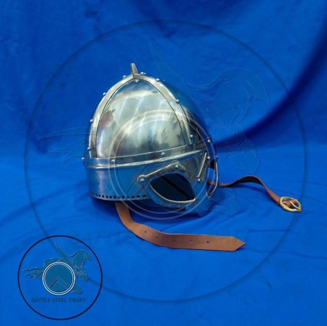 Handmade Viking Gjermundbu Helmet Replica | 2.5mm Steel Norse Armor - Etsy