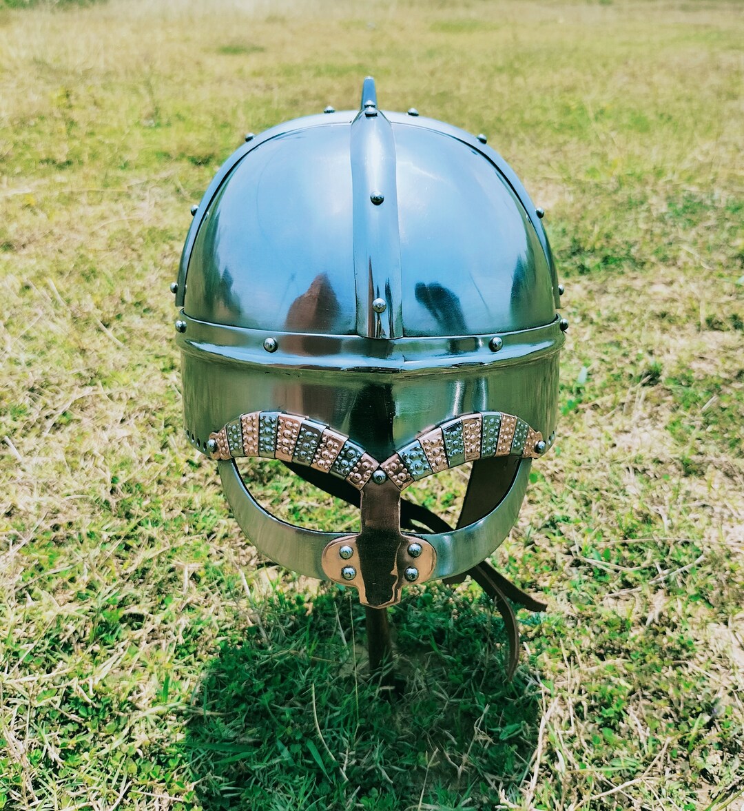 Tjele Helmet - Battle Ready Replica With Aventail - X C. Denmark ...