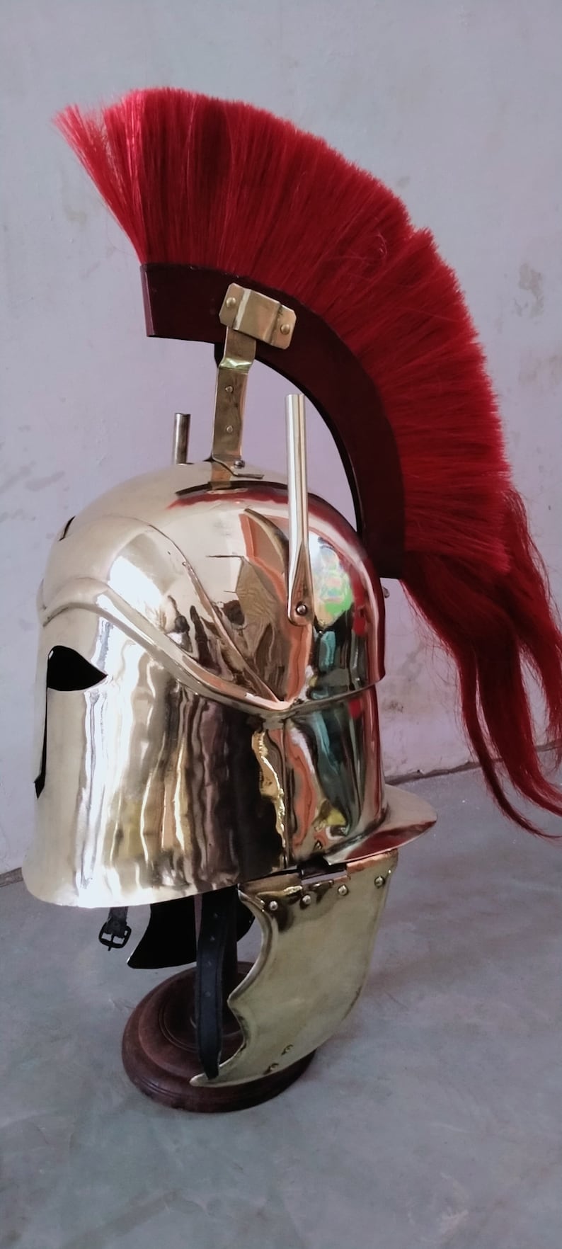 Apulo-corinthian Helmet With Cheekpieces 1.2 Mm Brass - Etsy