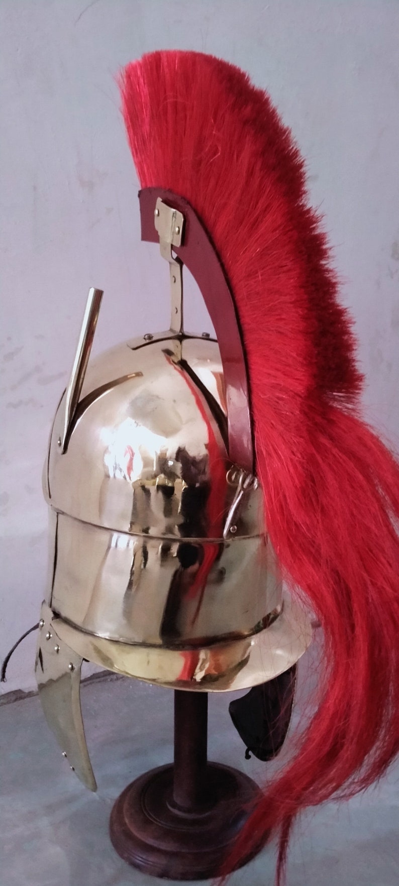 Apulo-corinthian Helmet With Cheekpieces 1.2 Mm Brass - Etsy