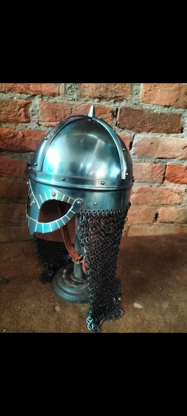 Viking Gjermunbu Helmet With 14 Gauge Steel. With a Leather - Etsy